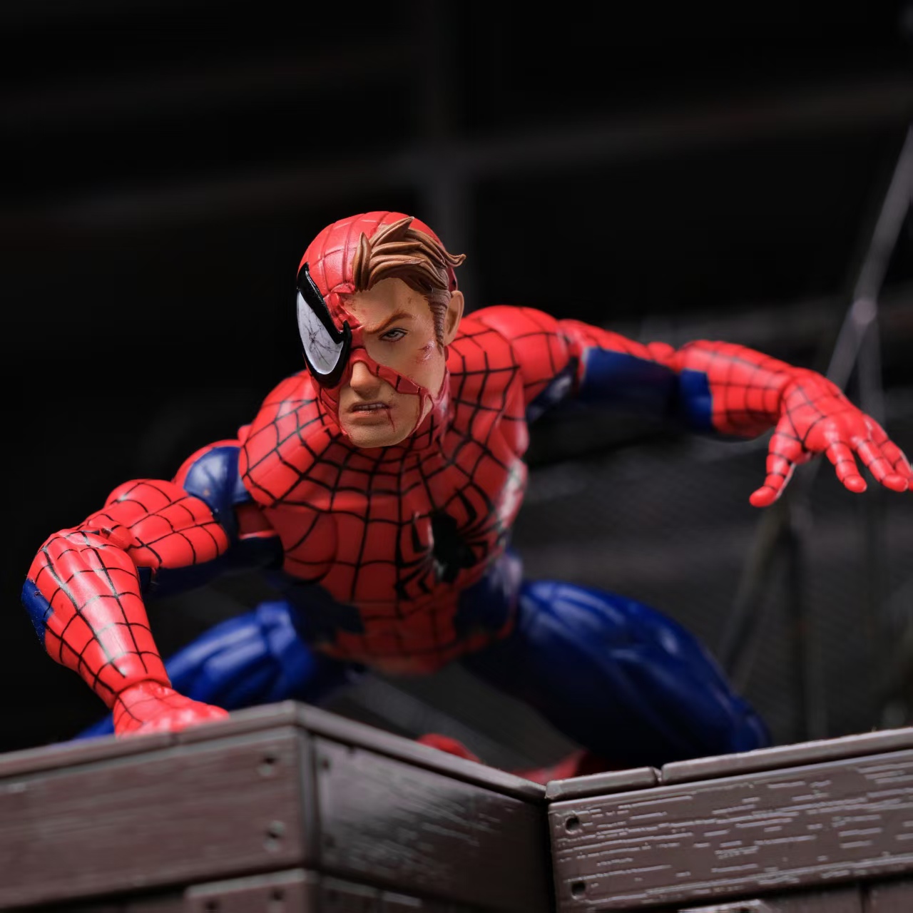 Spider-Man Peter Parker pp hurt battle damage painted headsculpt xt52 ...