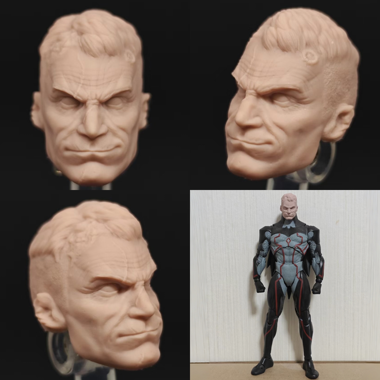 DC Omega Batman unpainted headsculpt bm23825