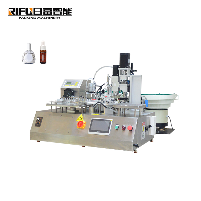Automatic Peristaltic Pump Desktop Liquid Vial Bottle Filling And Capping Machine For Perfume ...