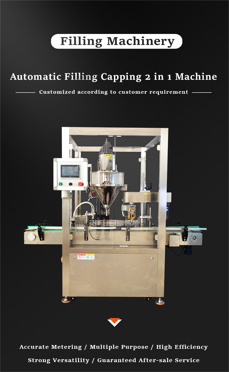 Full automatic small bottle filling capping 2 in 1 machine for potion ...