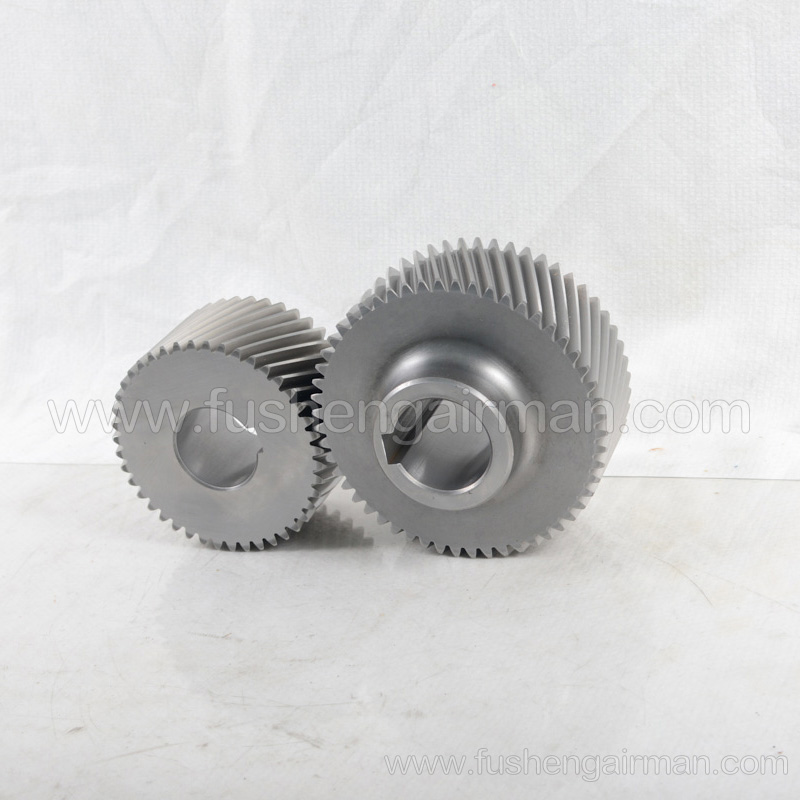 Fusheng screw compressor original head gear set i=1.256 with main and ...
