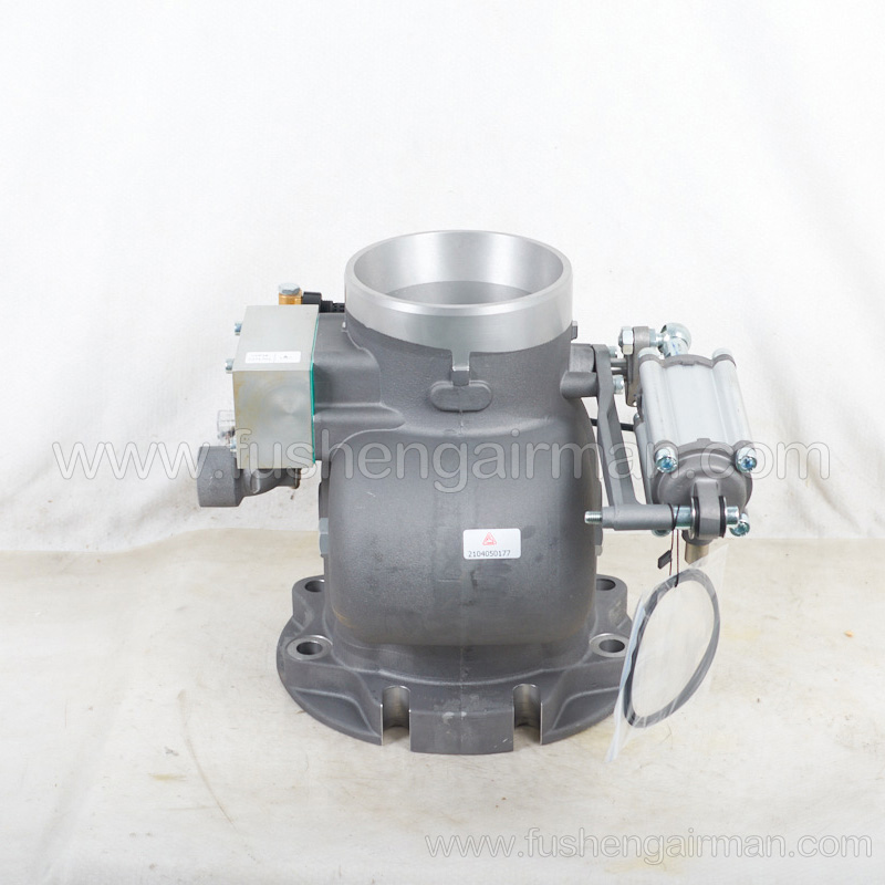 2104050177 Fusheng screw compressor original parts DN120 butterfly air ...