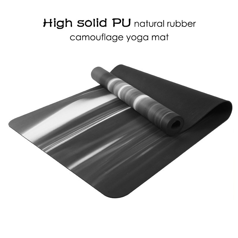 Durable high solid pu camouflage natural rubber yoga mat