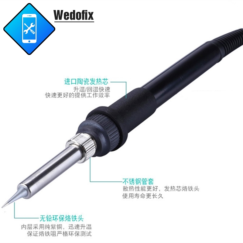 QUICK 706W+ Digital Display Hot Air Gun + Soldering Iron Anti-static ...