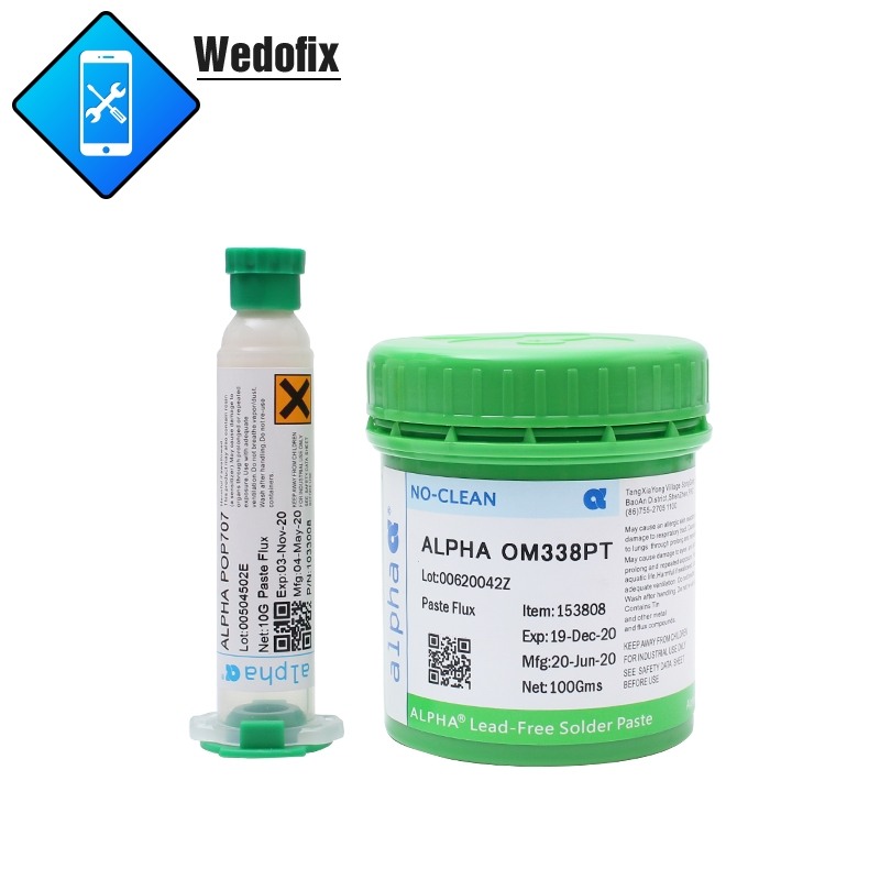 Original Alpha Solder Flux No Clean 100g OM338PT High Weldability 10g ...