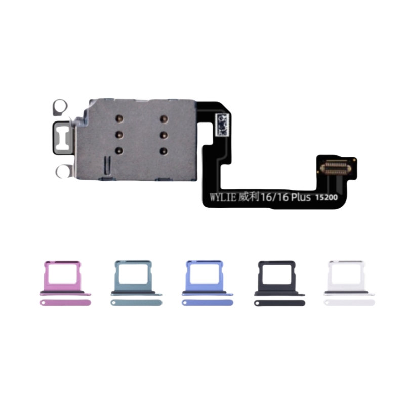 For iPhone 16 16plus Esim Modify to Sim Adapter with Outside Dual Sim ...