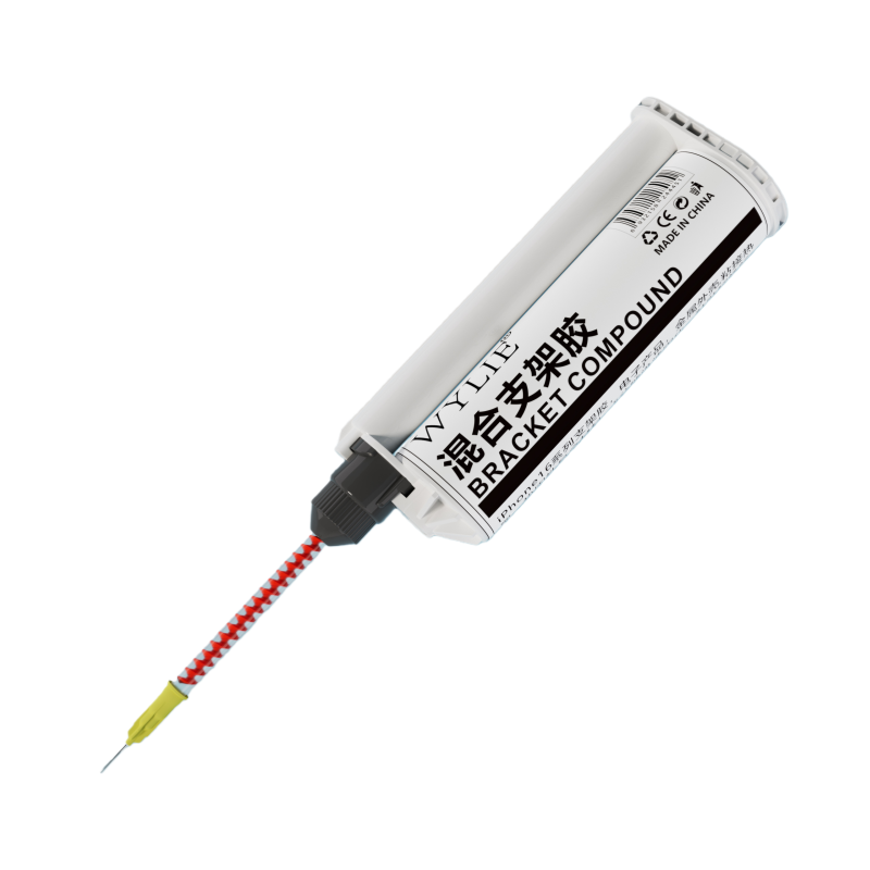 WYLIE-673 10:1 50mL Hybrid Bracket Adhesive Back Glass Glue Curing 5 ...
