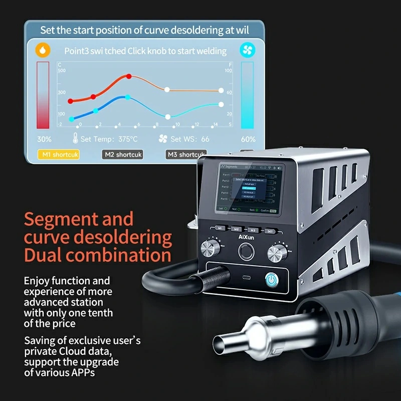 Aixun H314 1400W Smart Hot Air Rework Station Heating Intelligent ...
