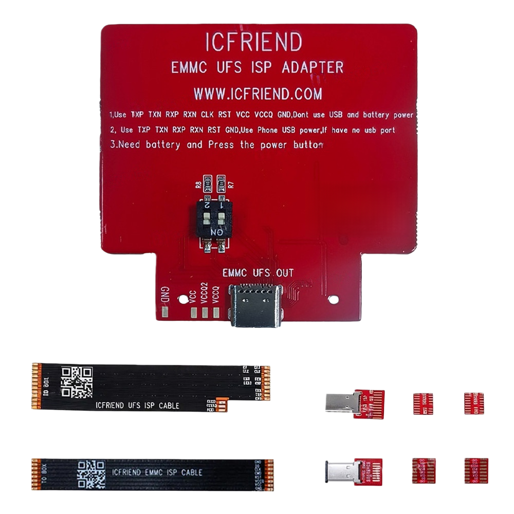MiPiTester eMMC UFS ISP Adapter and Type-C Connection Kit