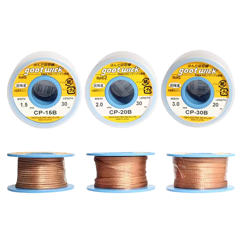 Original Goot CP20B CP15B 30 Meters Solder Wicks for Micro Soldering Work