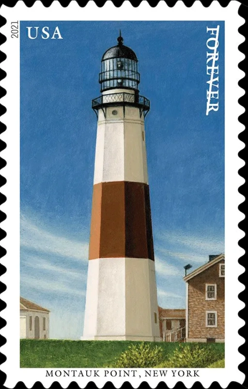 (2021) USPS Mid Atlantic Lighthouses Forever Postage Stamps
