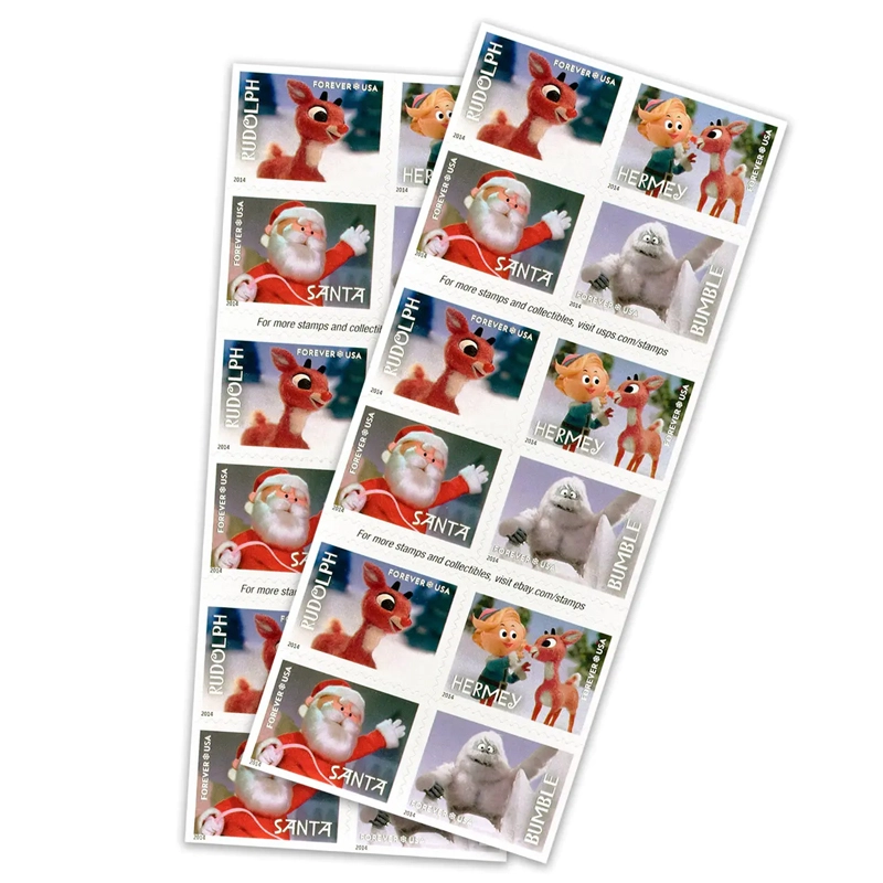 USPS Rudolph the Red-Nosed Reindeer Forever Stamps