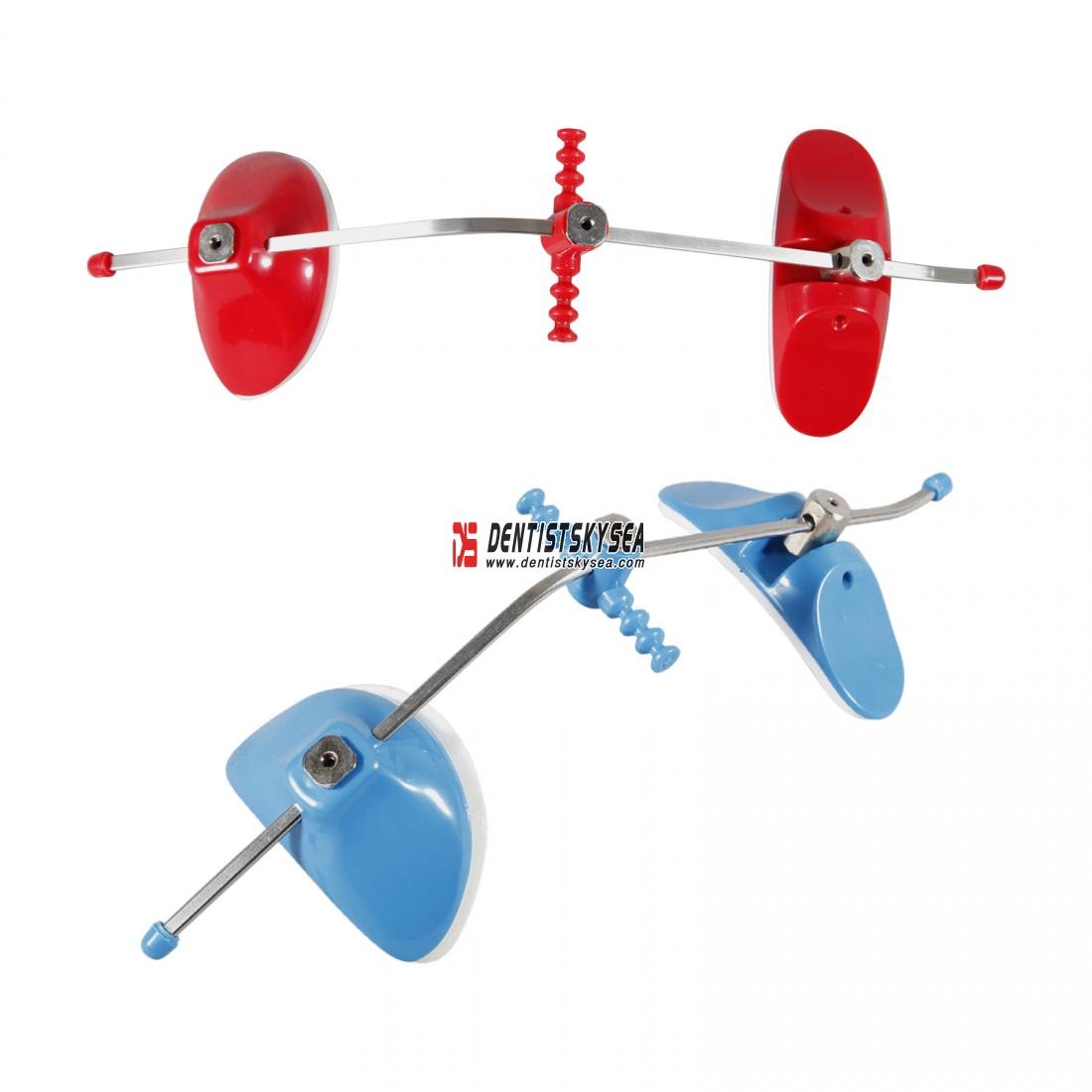 Dental Orthodontic Facemask Face Mask Forward Pull Single Bars Blue Red 