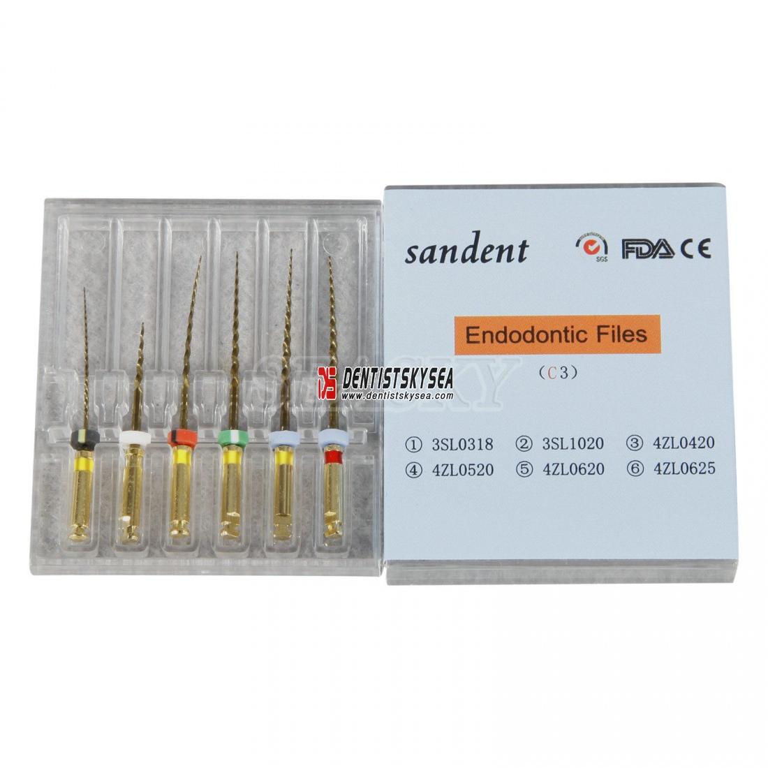 6pc New Dental Protaper Endodontic Files Tips Pre-shaper Rotary Heat ...
