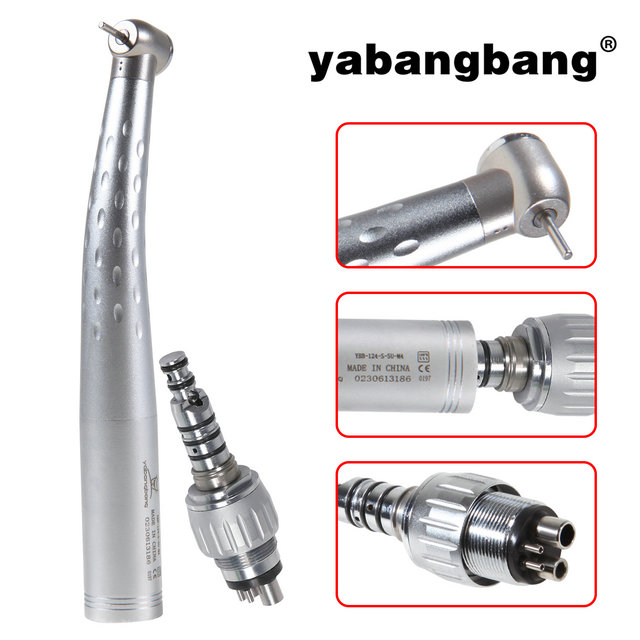 Dental High Speed Turbine Handpiece Standard Head + Quick Coupler 4Hole ...