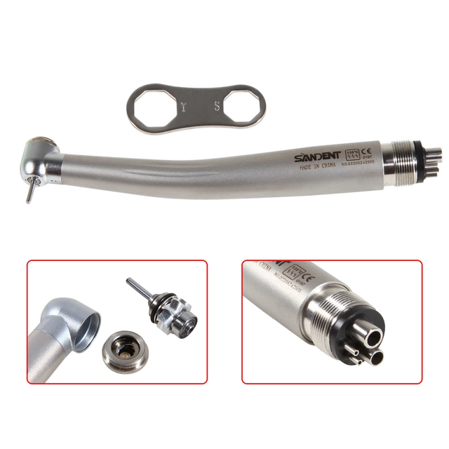 NSK Style Dental High Speed Handpiece Push Button Type 4Hole SANDENT ...