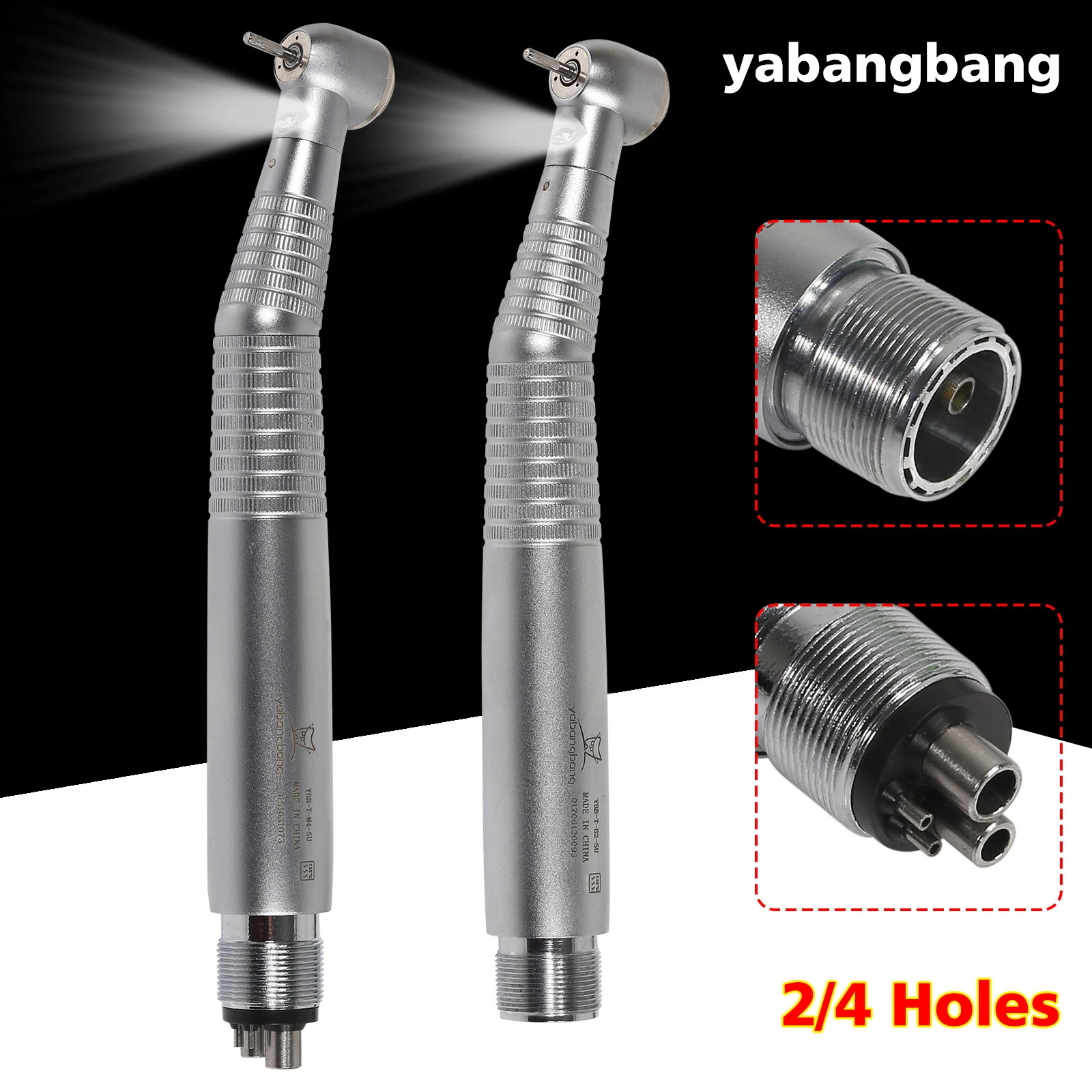 E-generator Dental LED Fiber Optic High Speed Handpiece 2 Hole/4 Holes ...