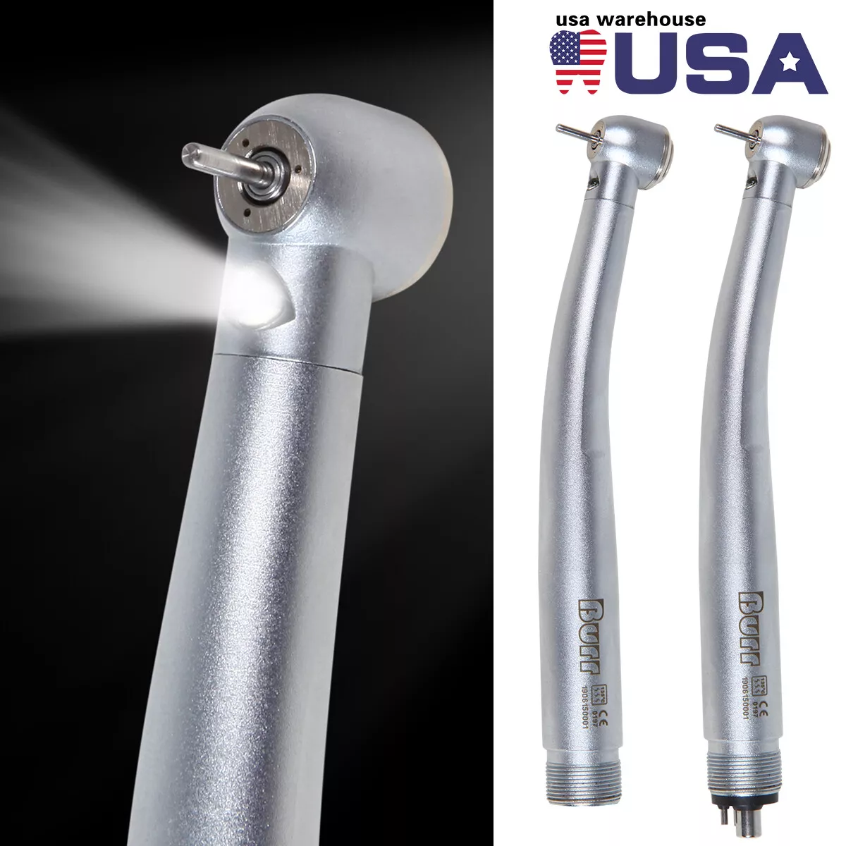 NSK Style Dental Fiber Optic LED E-generator high speed handpiece 4 ...