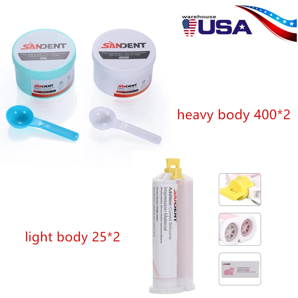 Dental Impression Material Regular Set VPS Light Body 25ml Base ...