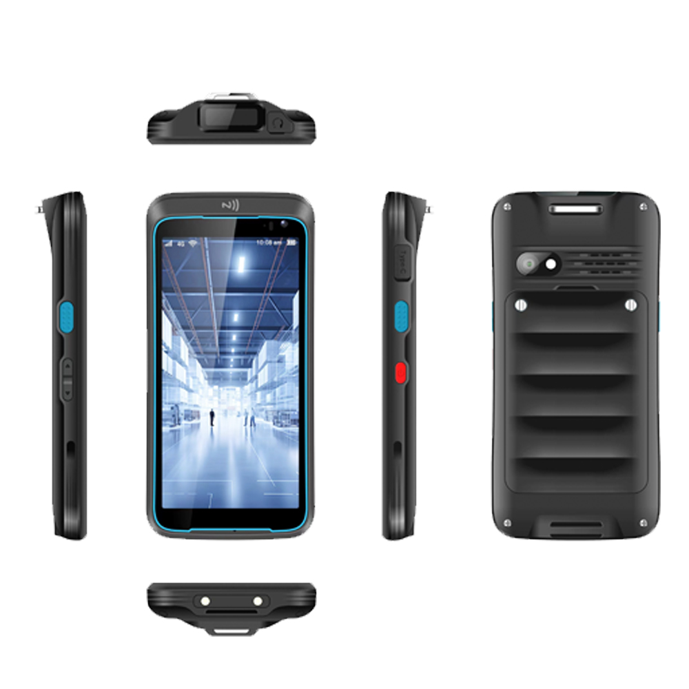 5.5" Android 12 OS PDA with NFC on the front