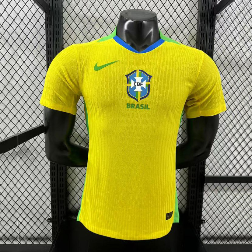 Player Edition 2025-26 Brazil Home Football Jersey,2025–26 Season