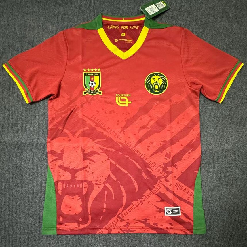 Fan version 2025-26 Cameroon Red Fan Edition Jersey,Fan version