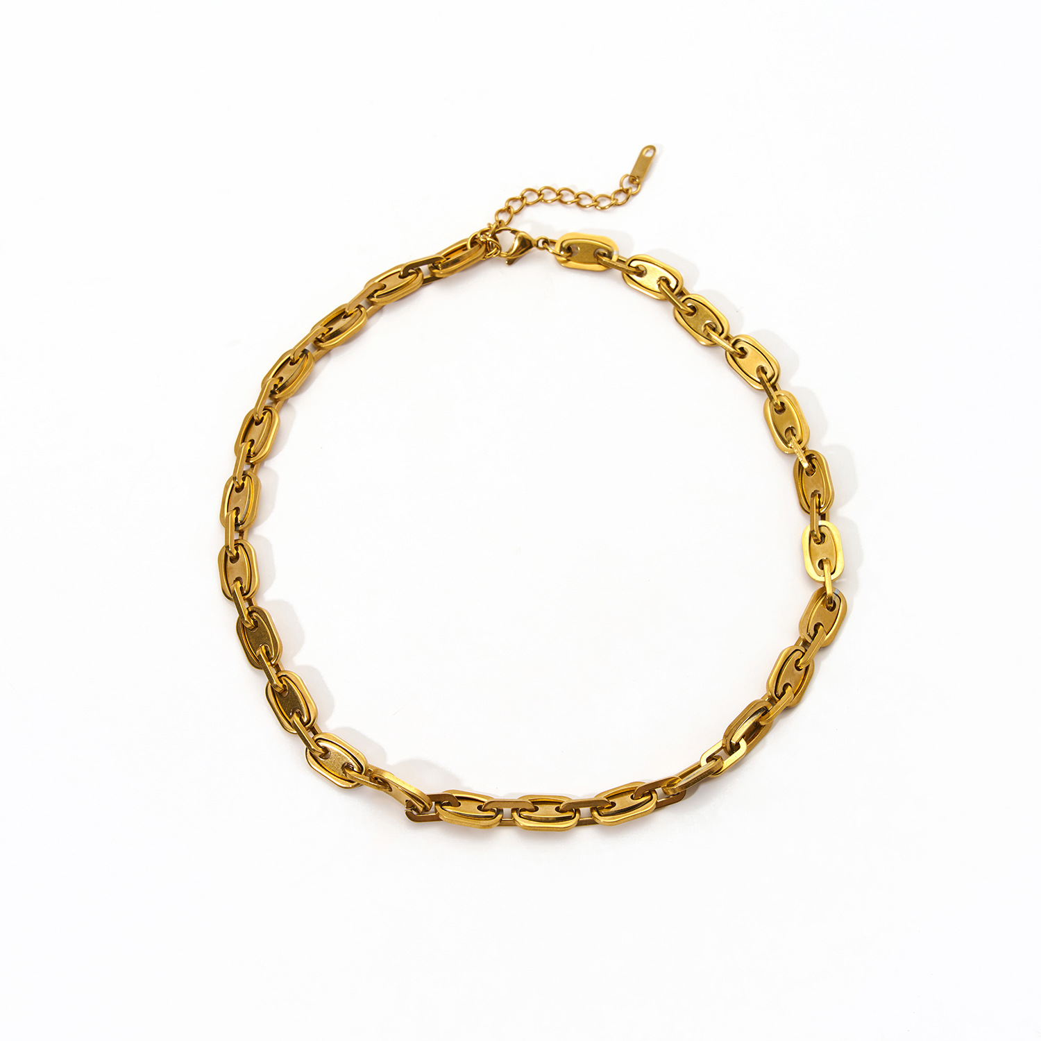Stainless Steel Simple Unique Thick Chain Design Necklace Waterproof
