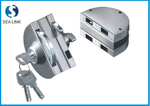 Sliding glass door semi circle inside outside open double lock