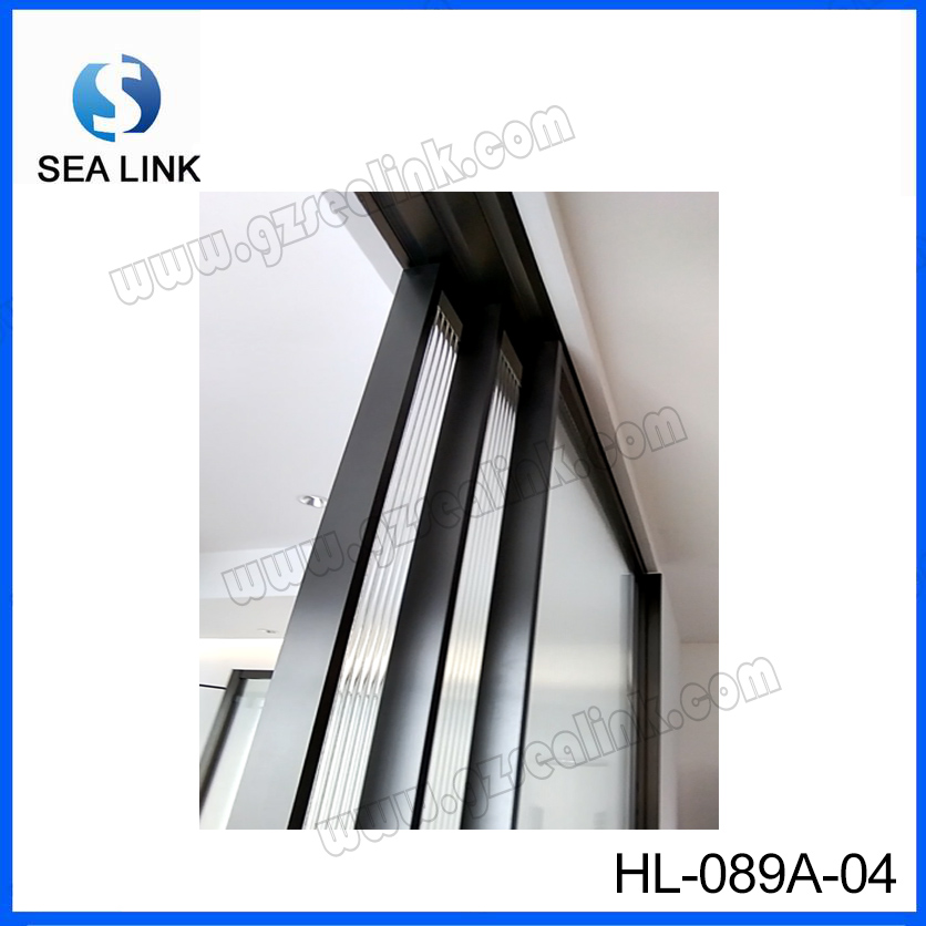 Synchronized sliding glass door system