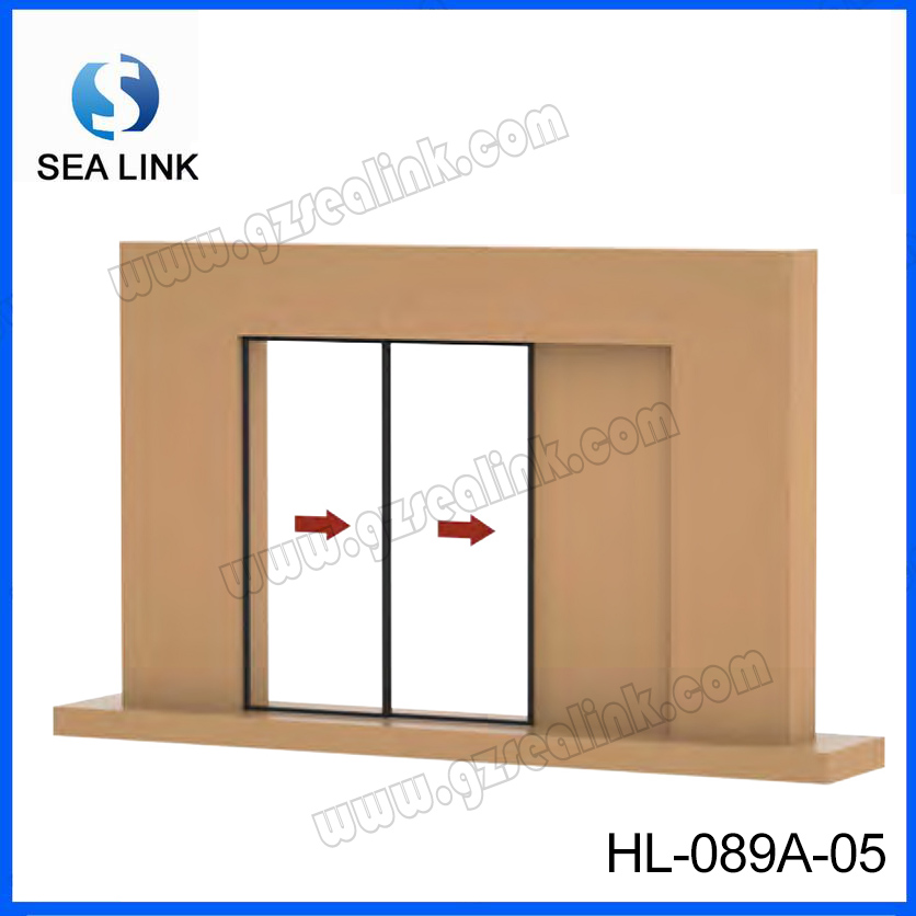 Synchronized slide soft close door system