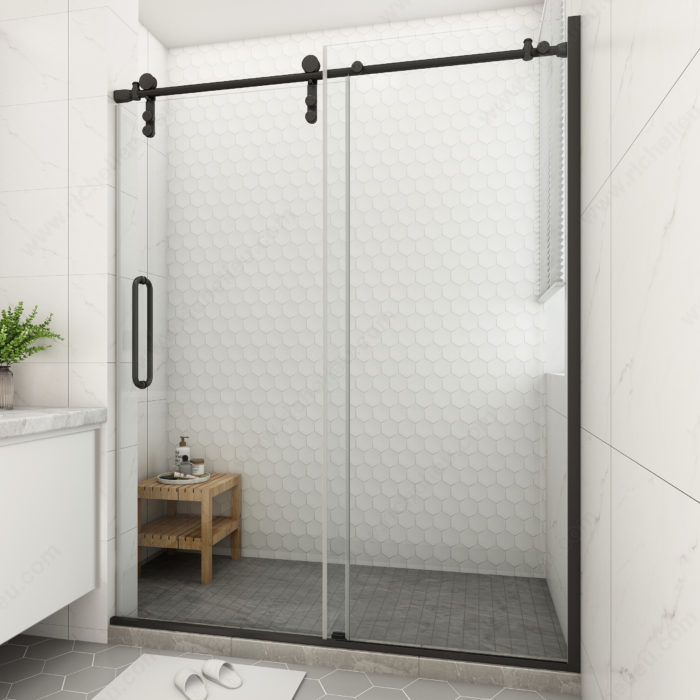 Deluxe Shower Sliding Door Hardware Kit