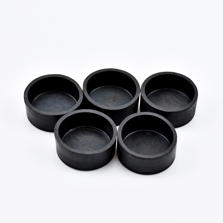 Custom High Temp Silicone Rubber End Caps | ZYXrubber