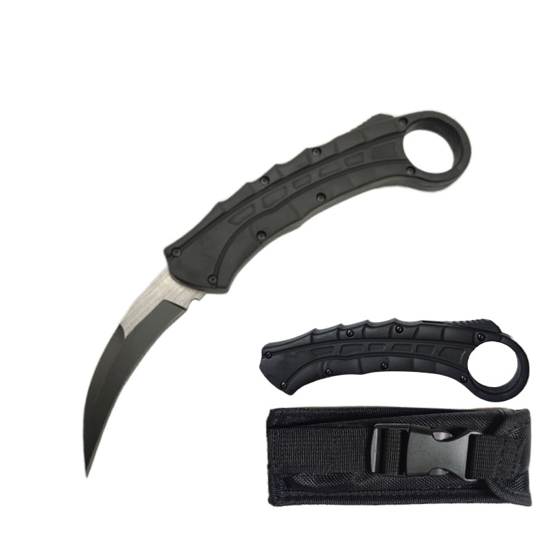 8.8 Inch Lightweight Combat Automatic Knife - Karambit Claw Blade Dual ...
