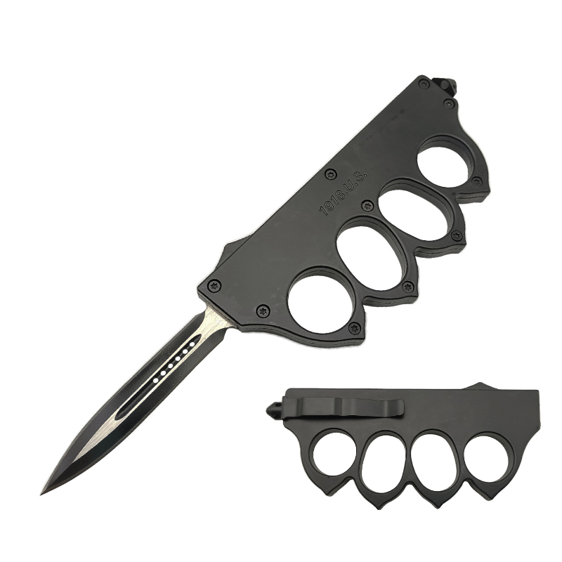9.4 Inch Automatic Otf Trench Style Knuckle Knife
