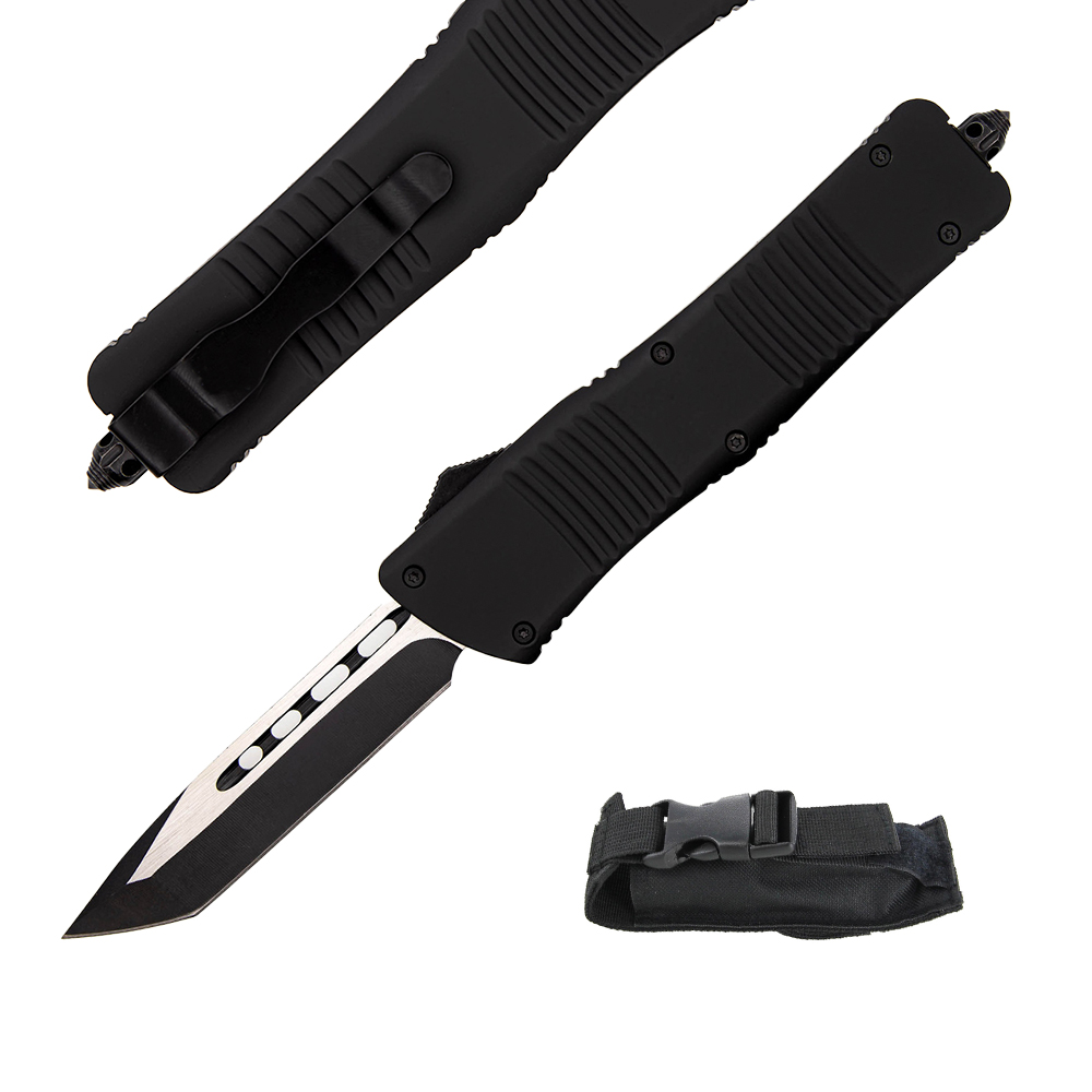 9 Inch Large Size Combat OTF Knife with Tanto Blade - Premium Tactical Tool