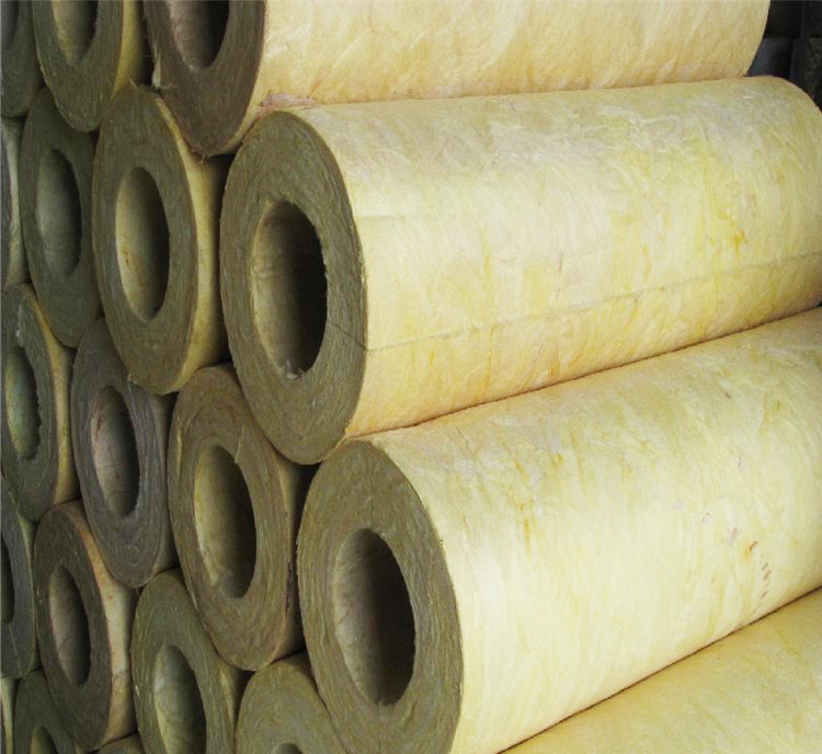 Basalt rock wool insulation pipe