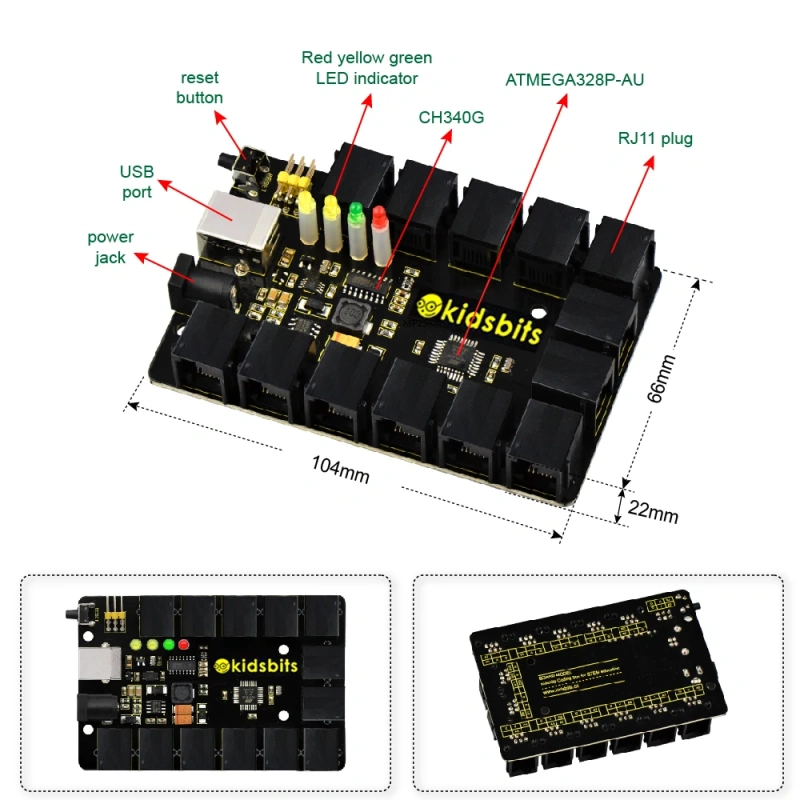 Kidsbits Building Blocks Control box Programming Control Board ...