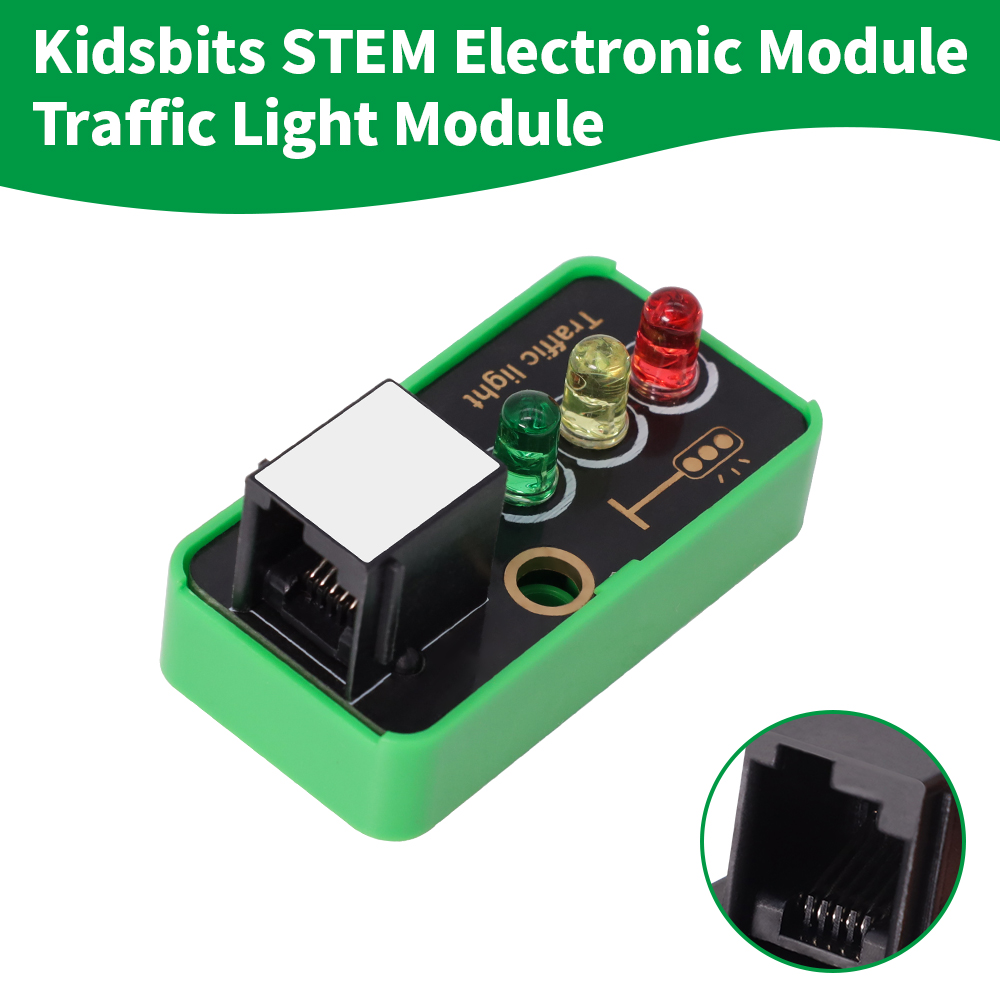 Kidsbits STEM Electronic Modlue Traffic Light Module For Arduino DIY Programming Projects ...