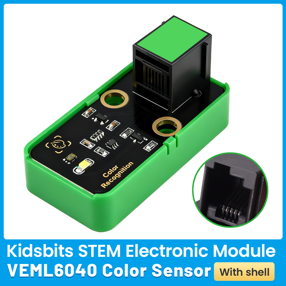 Kidsbits STEM Electronic Building Blocks VEML6040 RGBW Color Sensor ...