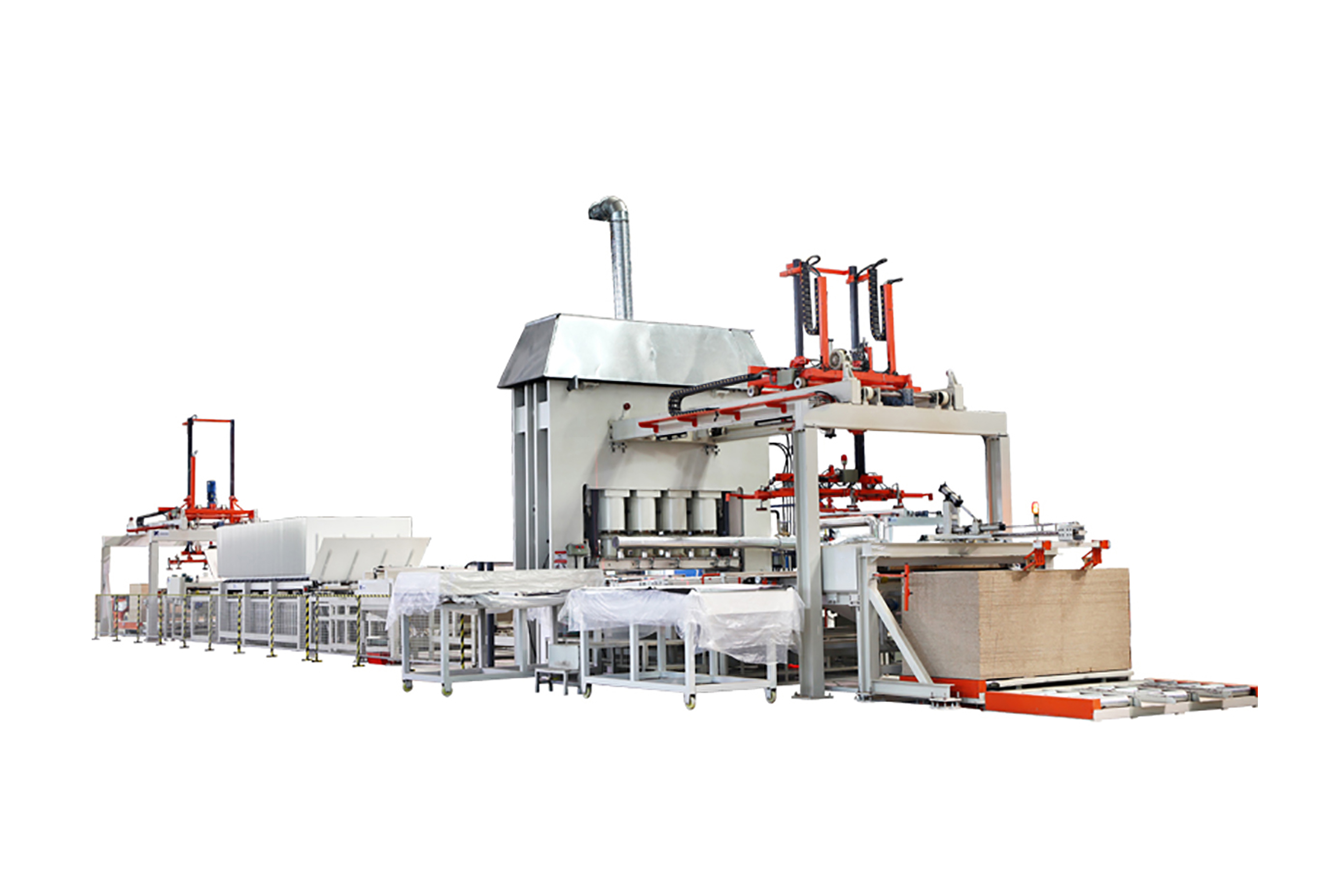 NTRY Short Cycle Press Melamine Laminating Production Line Machine