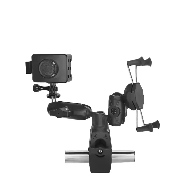 VIN Mounts Dual monitor clamp mount for Action Camera and Phone, Gopro ...