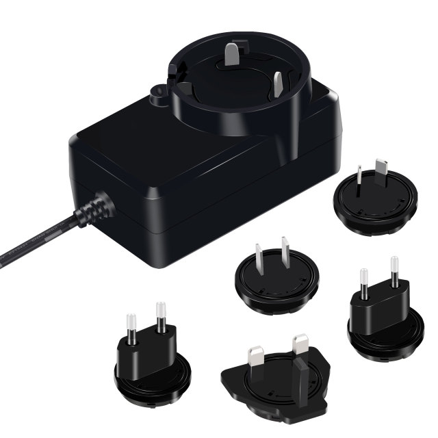 12W Series AC To DC Interchangeable Plugs Adapters