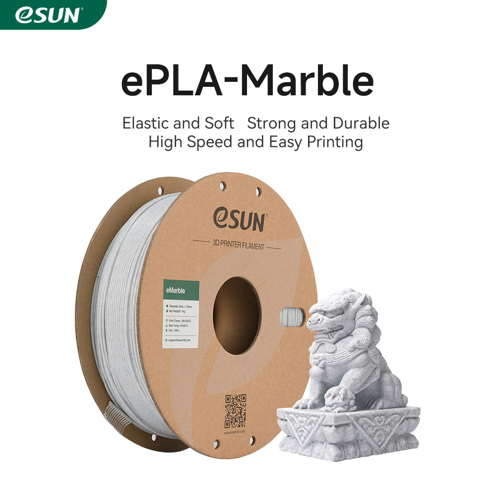eSUN Marble PLA Filament 1.75mm 3D Printer Filament Marble PLA +/- 0 ...