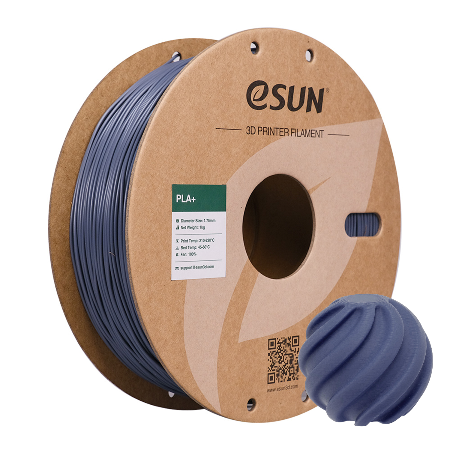 eSUN PLA+ Filament 1.75mm, Dimensional Accuracy +/- 0.03mm, 1KG Spool ...