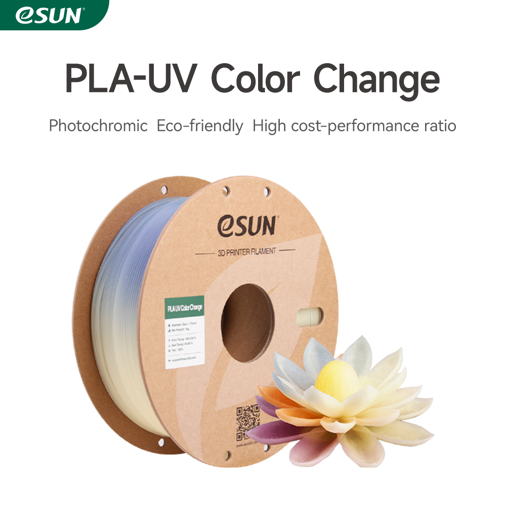 eSUN PLA-UV Color Change 1.75mm 3D Filament 1KG
