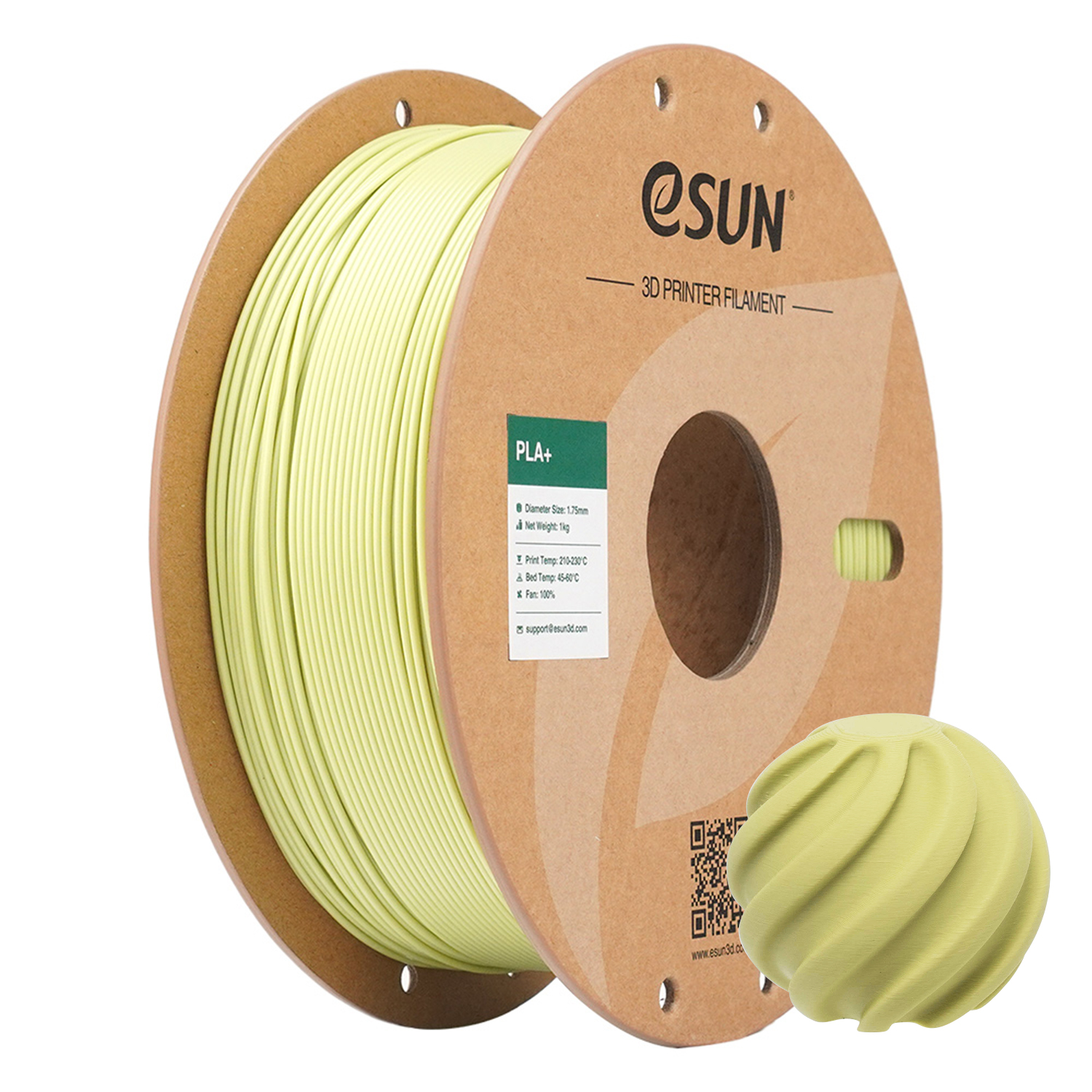 eSUN PLA+ Filament 1.75mm, Dimensional Accuracy +/- 0.03mm, 1KG Spool ...