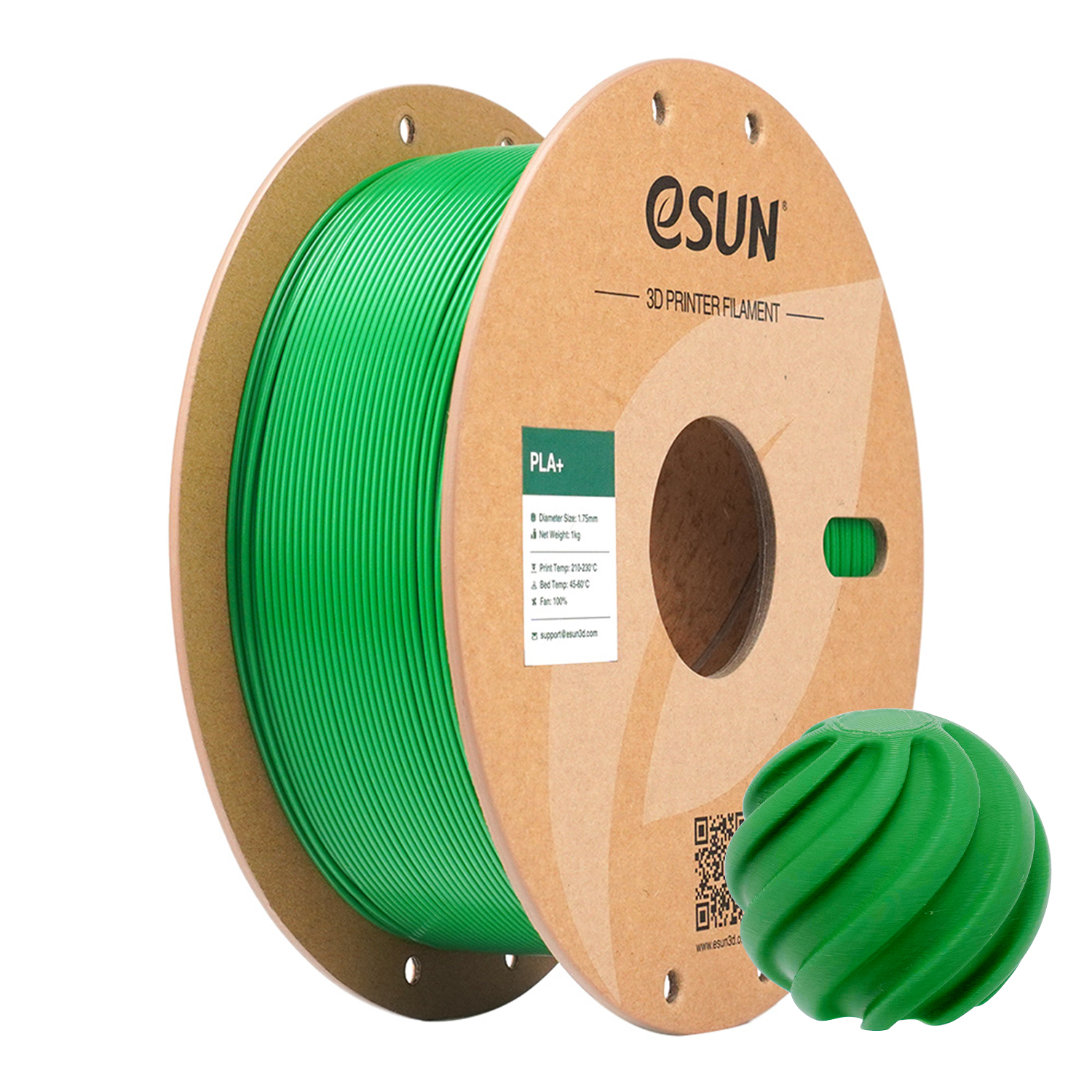 eSUN PLA+ Filament 1.75mm, Dimensional Accuracy +/- 0.03mm, 1KG Spool ...