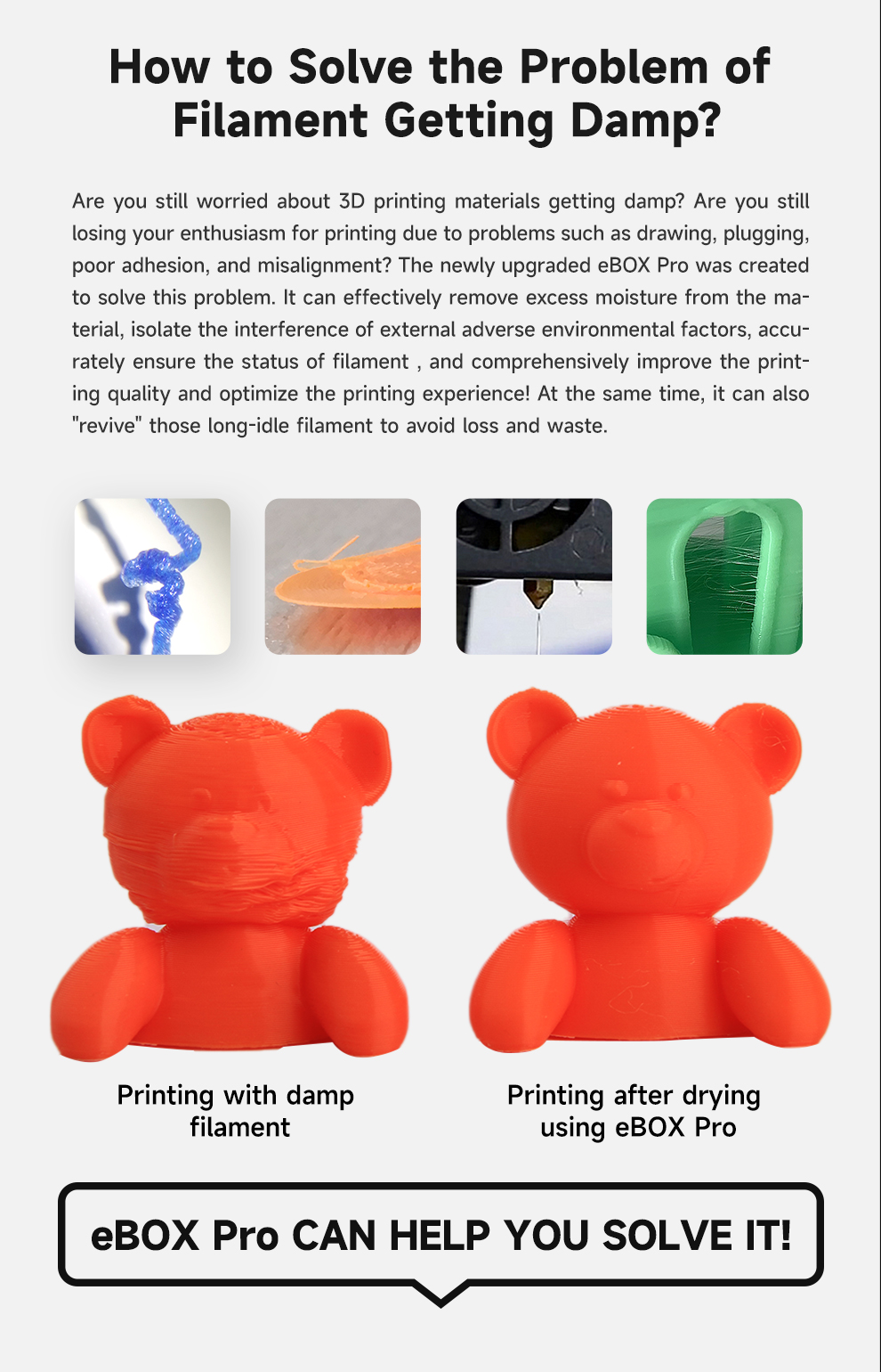 High-Efficiency 3D Filament Dryer Box - eSUN eBOX Pro with Double-Sided ...