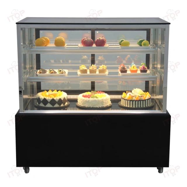 Commercial Cake Display Refrigerator Fridge Desktop Vertical Showcase