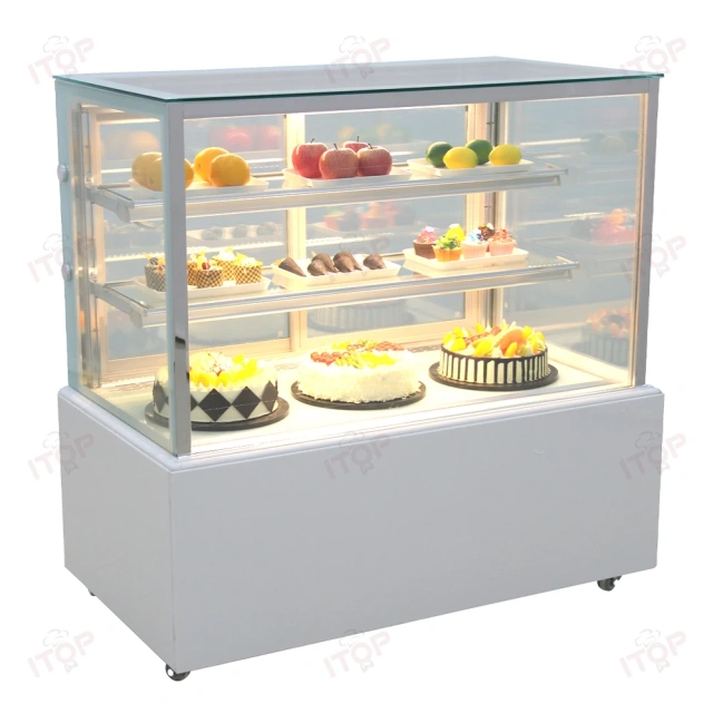 Commercial Cake Display Refrigerator Fridge Desktop Vertical Showcase